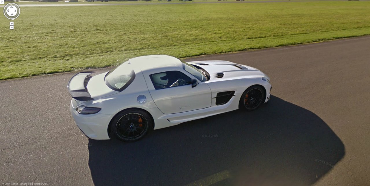Top Gear Test Track Google Street View Vs Mercedes SLS