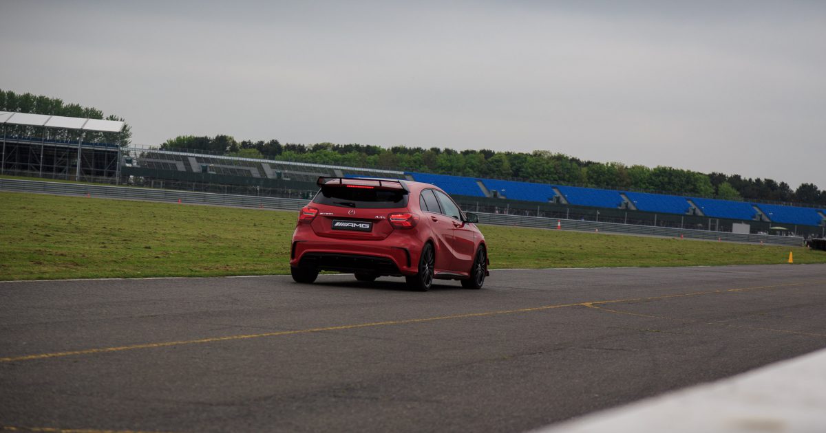 Testing the Mercedes A45 AMG on a Race Track