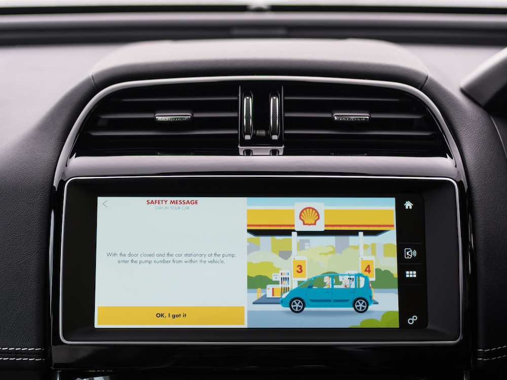 Jaguar and Shell App for In-Car Payments is World's First
